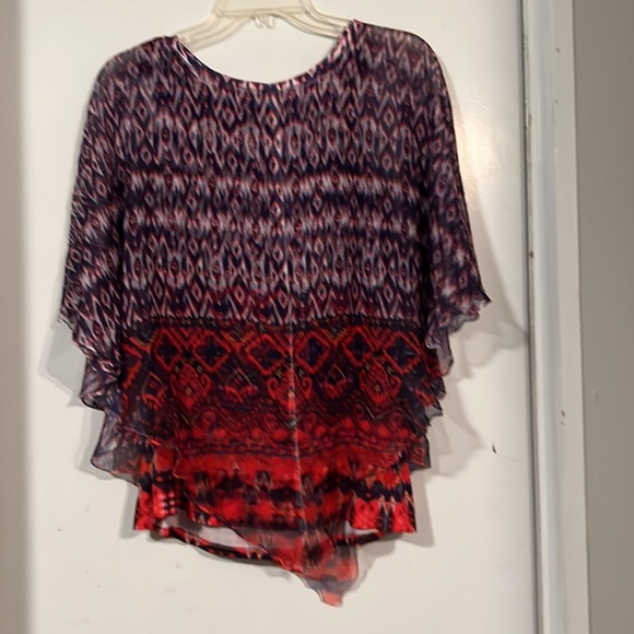 Cato | Tops | Cato Sheer Top For Women With Batwing Sleeves And Built ...